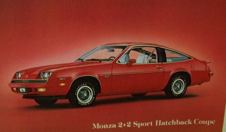 Chevy Monza 2 + 2 Postcard Sport Hatchback Coupe Original NOS Chevrolet ...