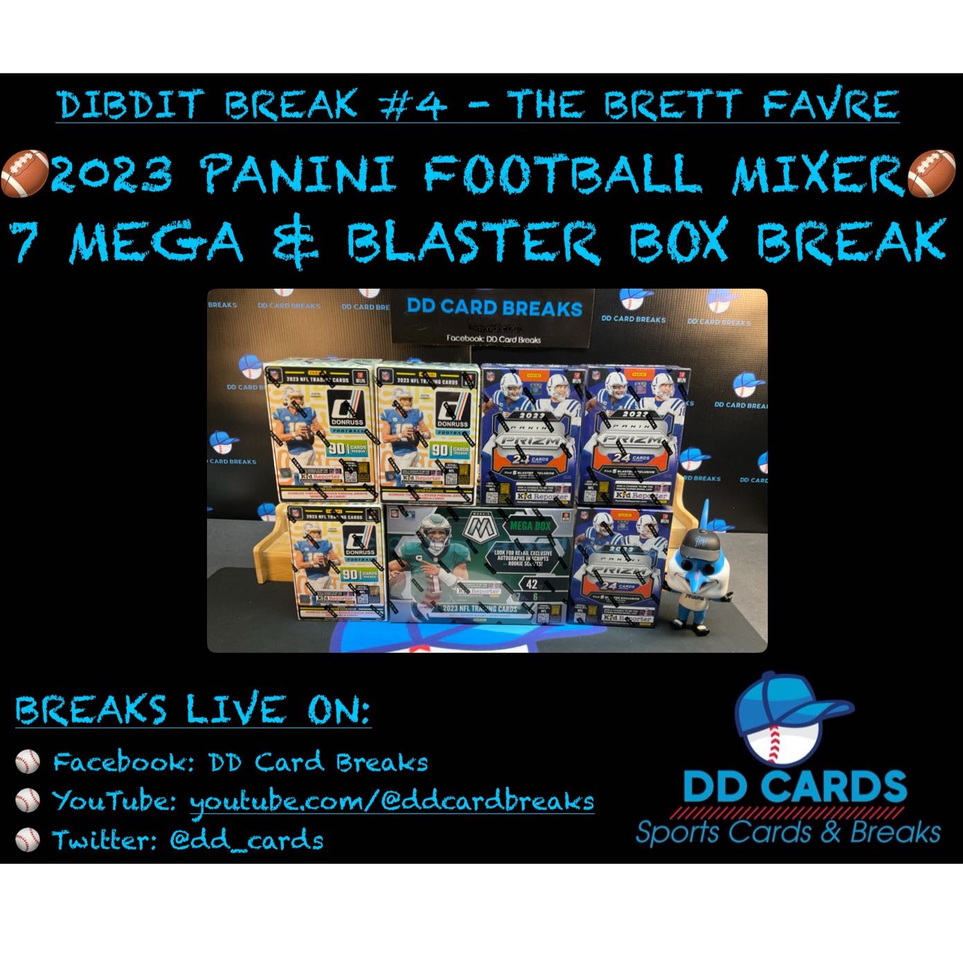 New England Patriots - 2023 Panini Football (7) Mega/Blaster Box Mixer ...