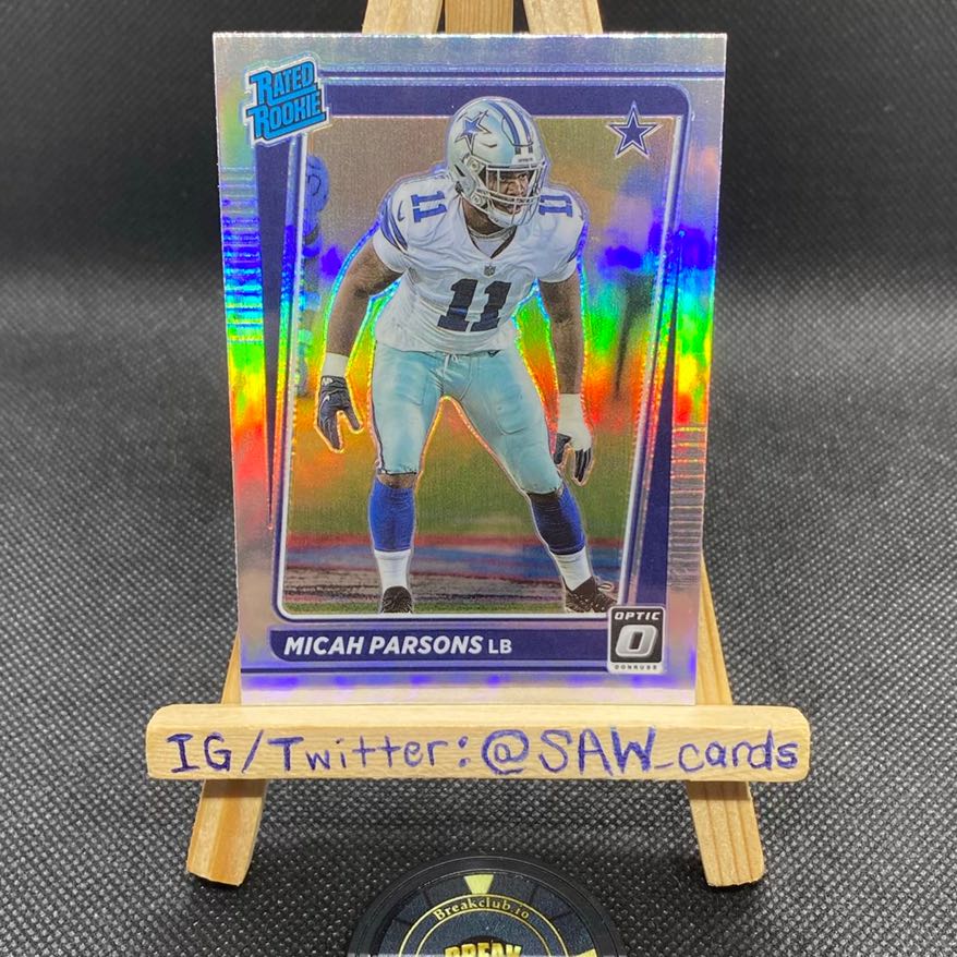 Micah Parsons 2021 Optic Rated Rookie Silver Dallas Cowboys