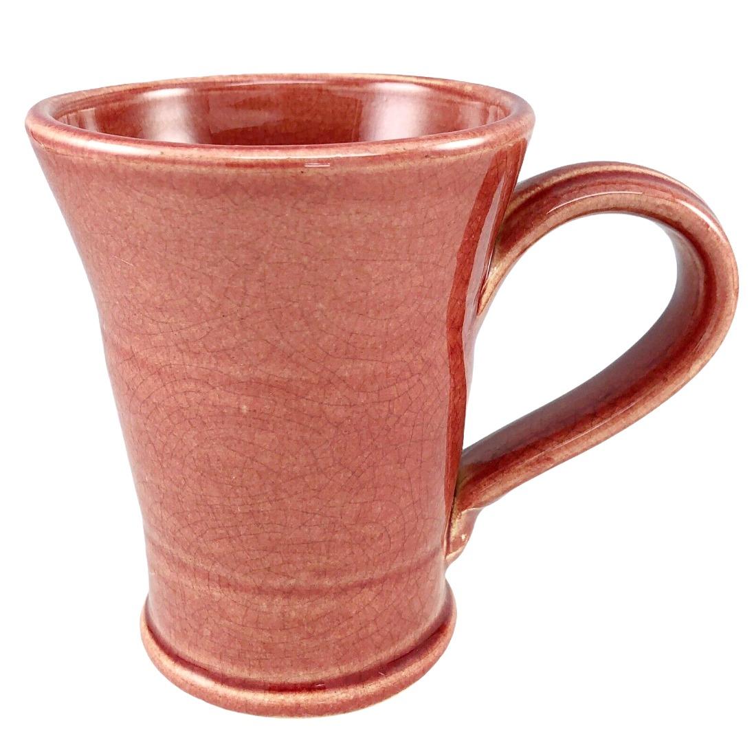 Rowe Pottery Works Stoneware Mug Red Glazed Ceramic Coffee Cup Handmade ...
