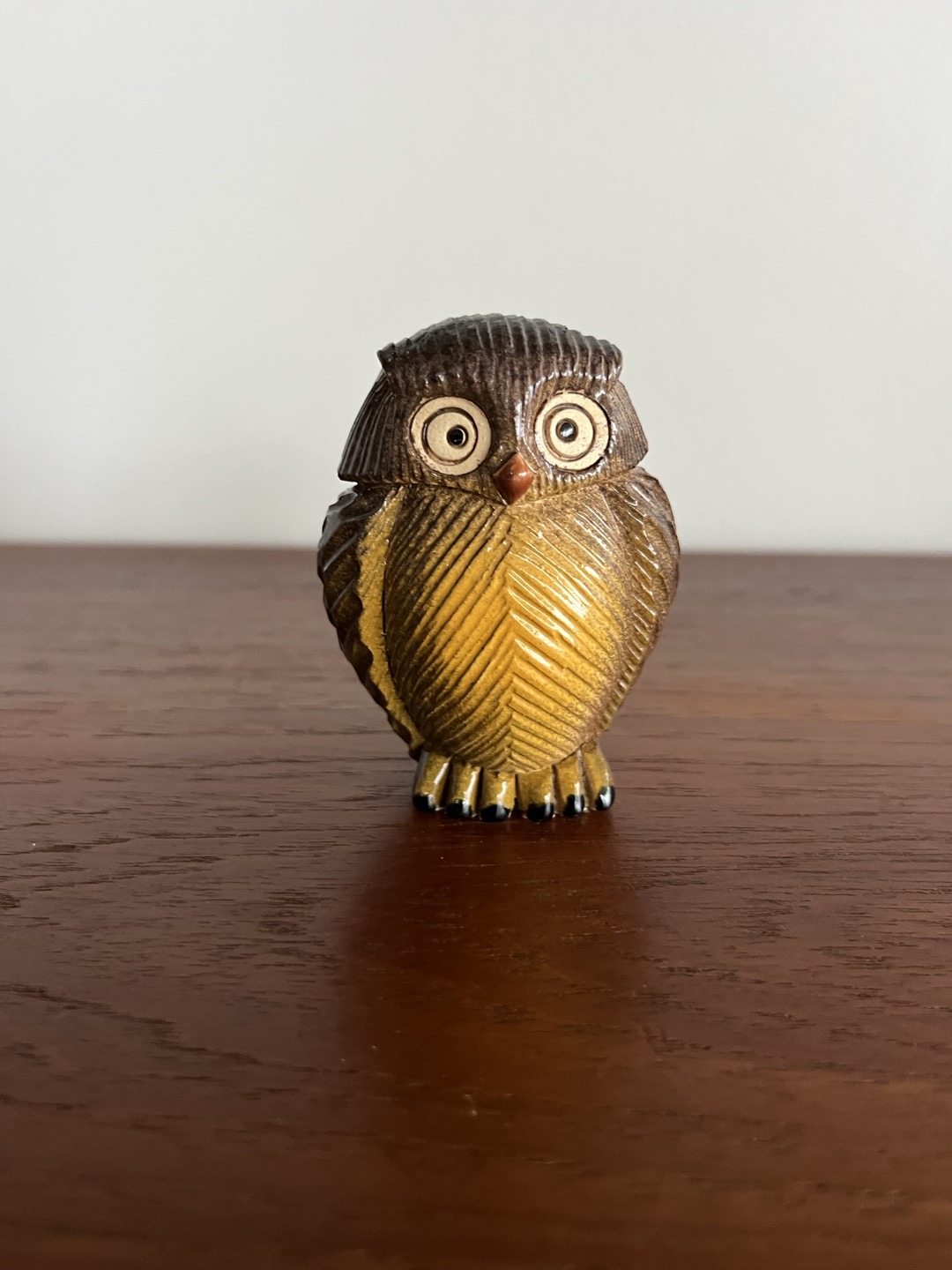 Artesania Rinconada Owl Figurine Made in Uruguay