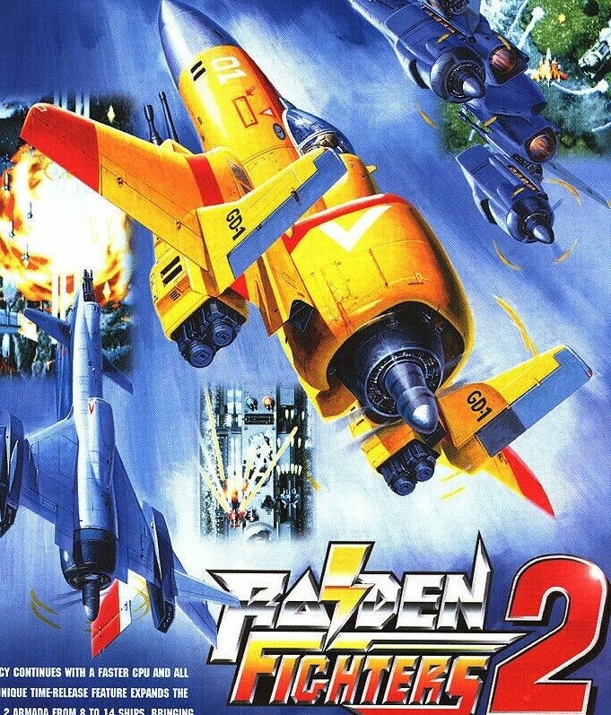 Fabtek Raiden Fighters 2 Arcade FLYER Original Unused 1997 Video Game ...