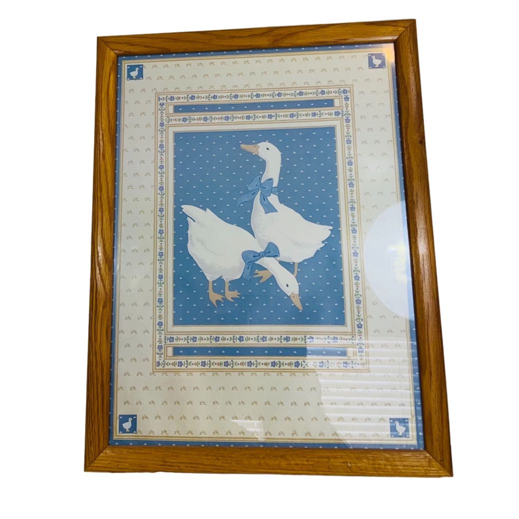 Country Goose by Elizabeth Brownd Framed Print Approx. 26.5” By 20” No ...