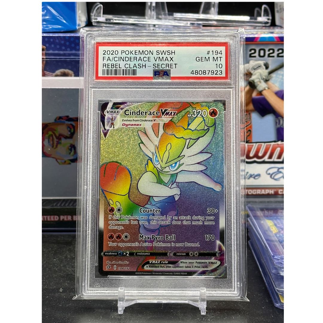 Pokemon Cinderace VMax PSA 10