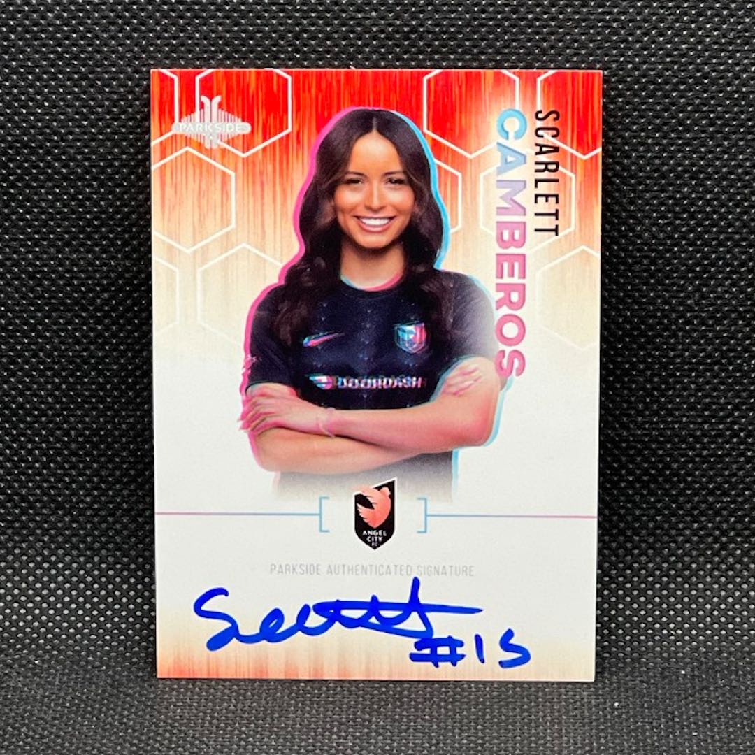 2023 Parkside NWSL Signature Series Red Hex /99 Auto Scarlett Camberos