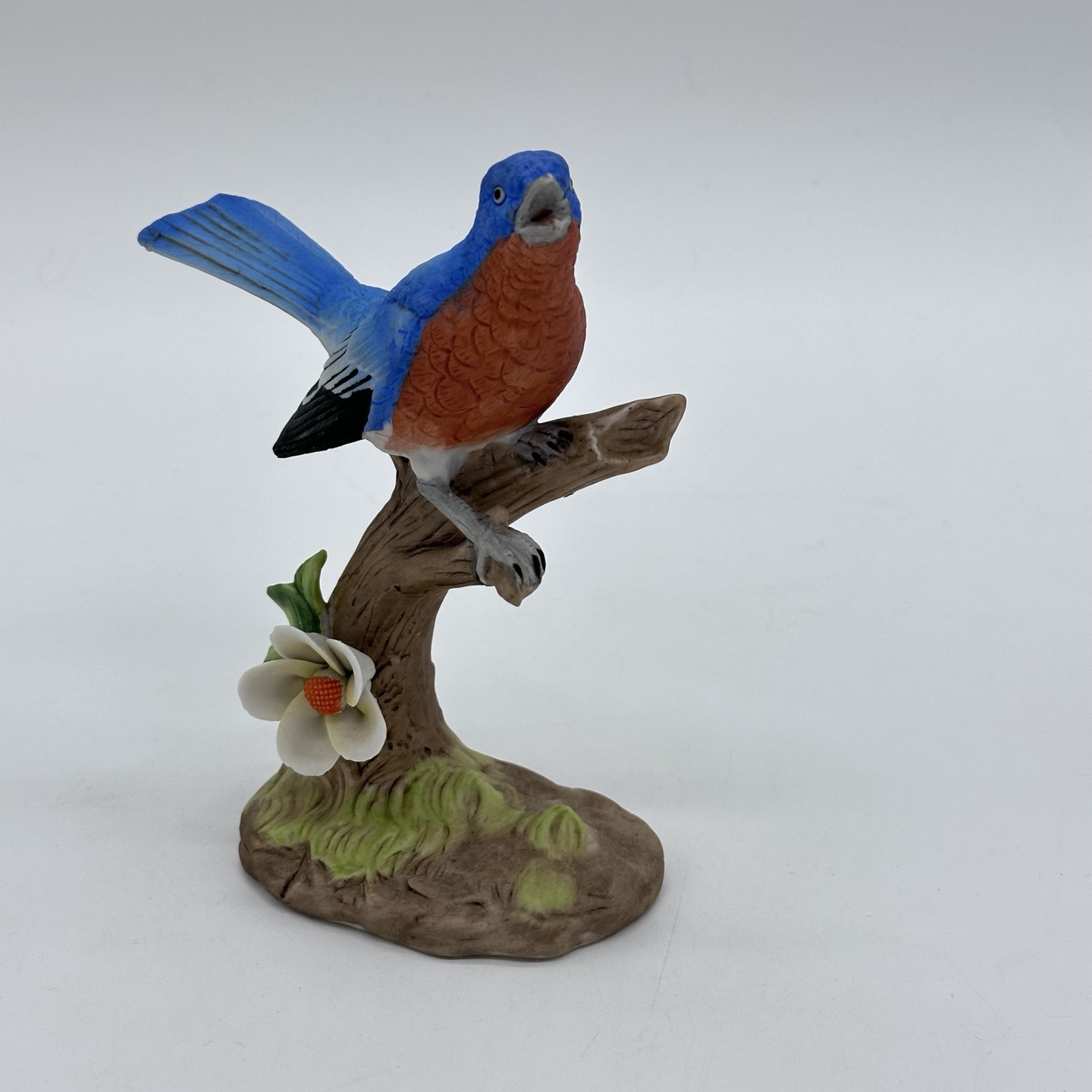 Lefton Handpainted Eastern Bluebird Porcelain No 2364 Bird On Branch ...