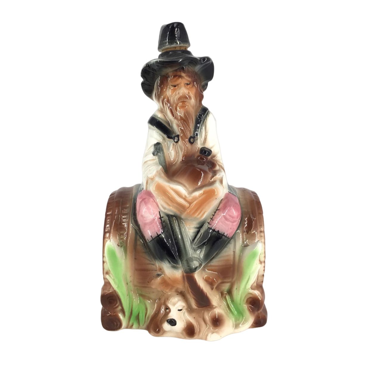 1969 Old Cabin Still Hillbilly Bourbon Whiskey Decanter