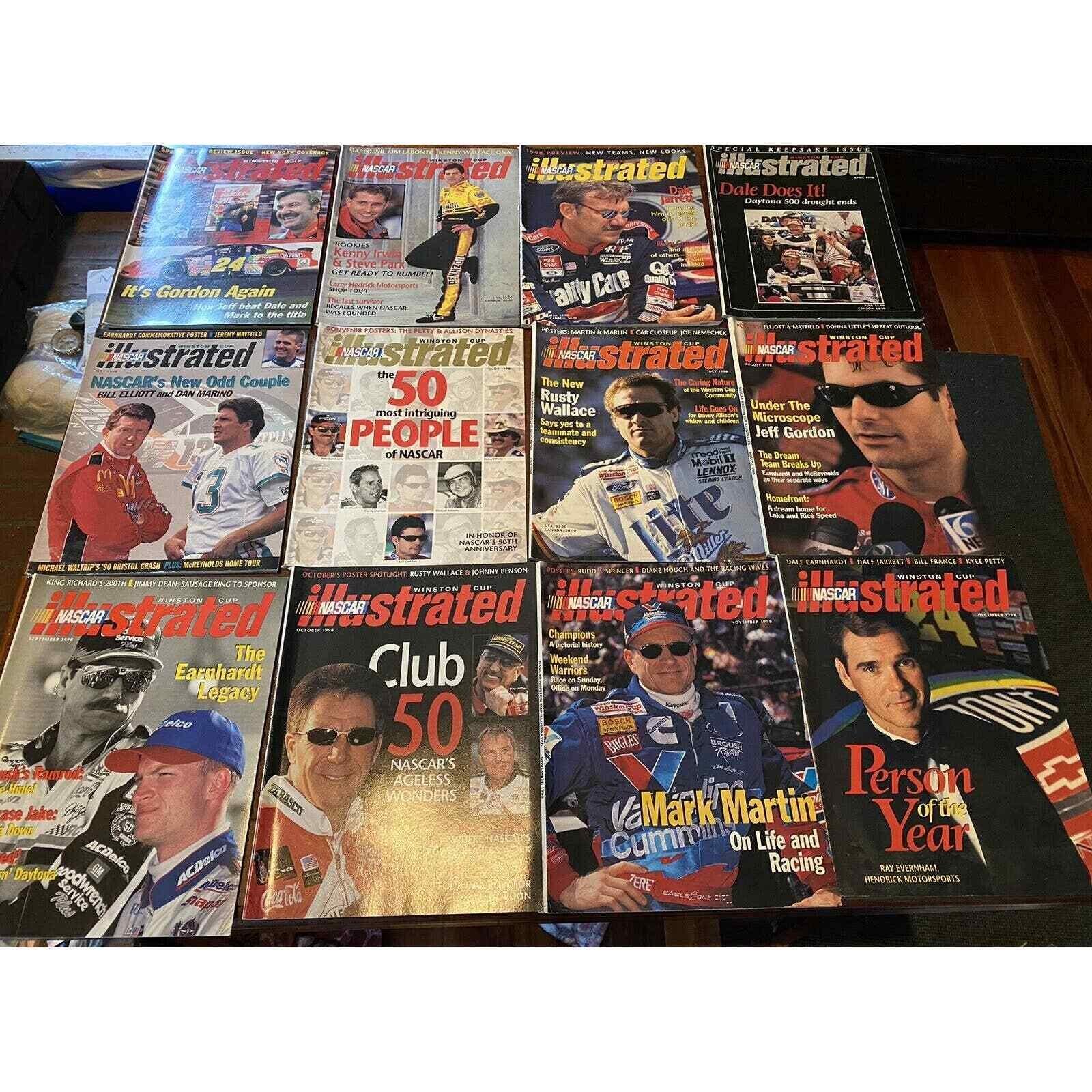 NASCAR Illustrated Magazine Bundle. Entire Year Of 1998. Gordon ...