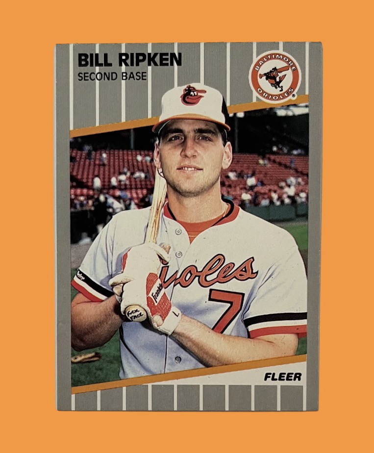Vintage 1989 Fleer Bill “Billy” Ripken Card #616 “FF” F Face Error Card ...