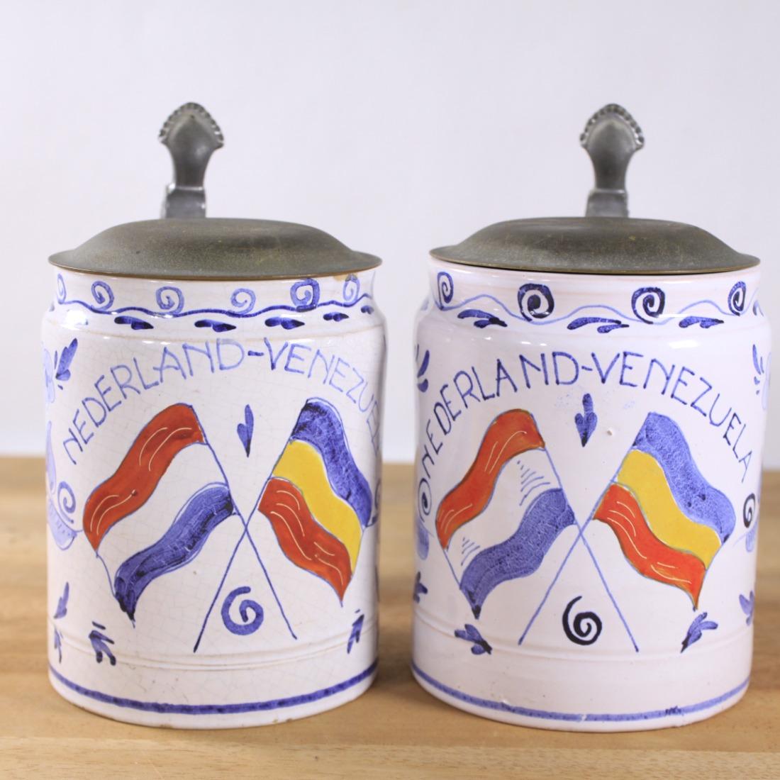 1920s Royal Goedewaagen Gouda Netherland - Venezuela tankards
