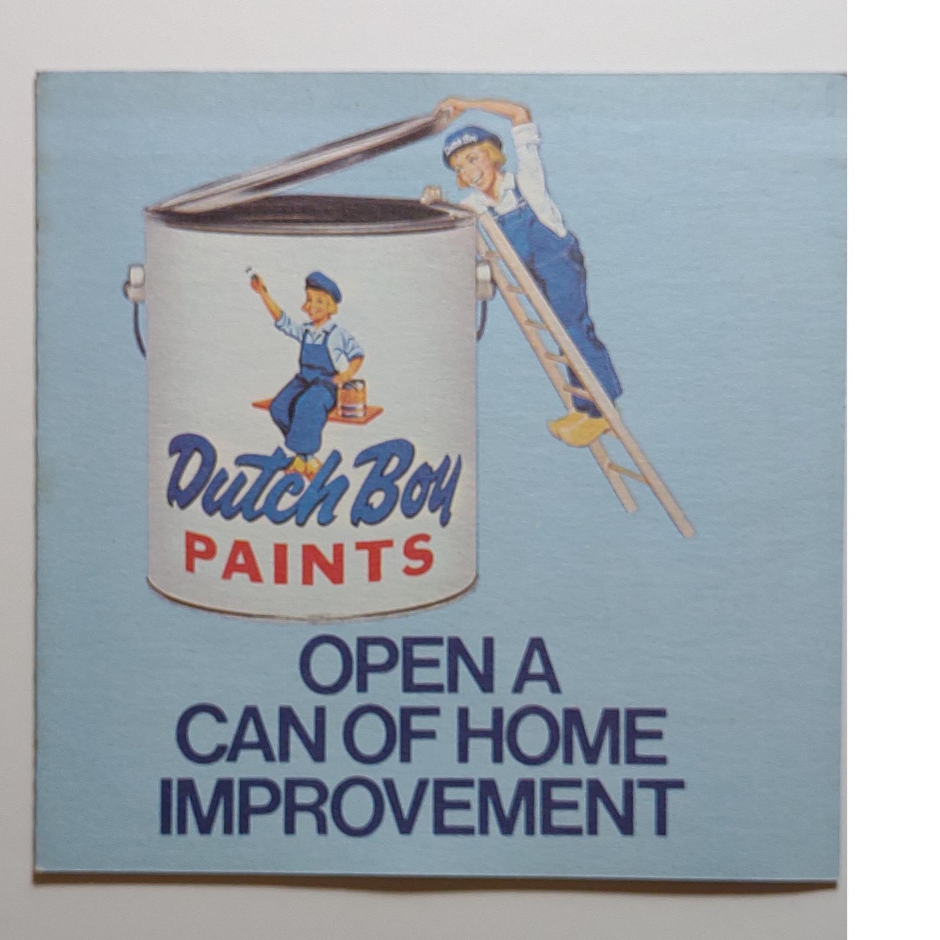 Dutch Boy Paints Vintage Foldout Flyer Brochure Booklet Advertising Boy ...