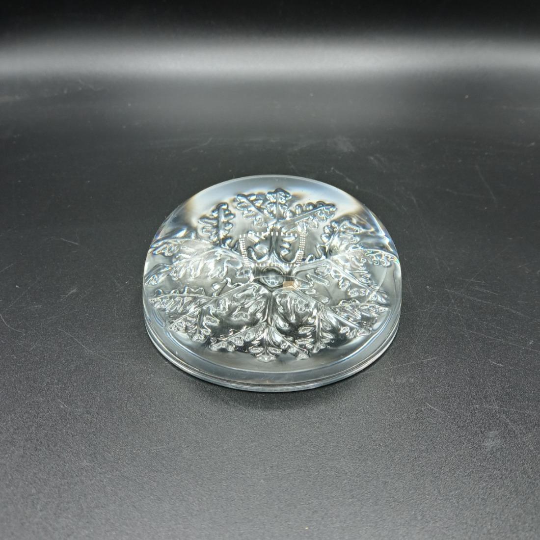Cristal Snowflake Paperweight 24% Lead Crystal France