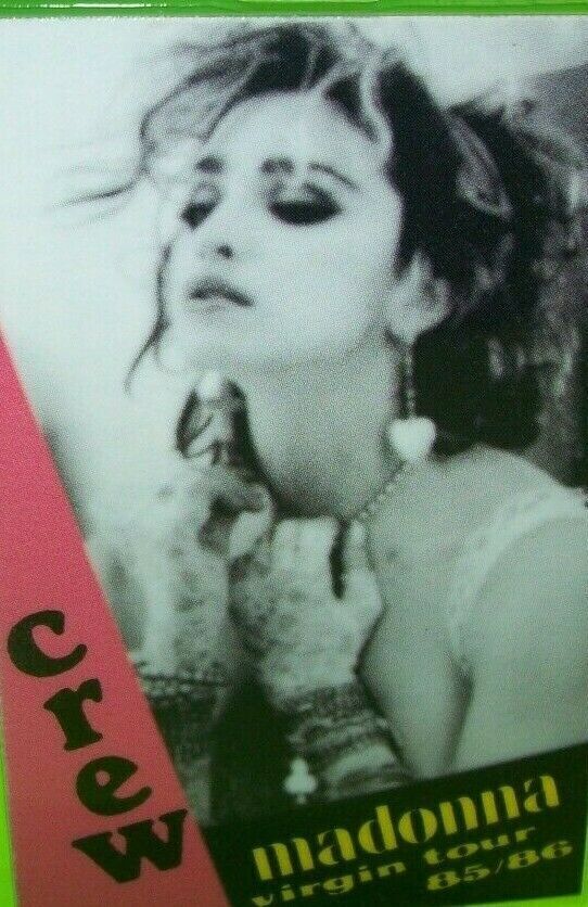 Madonna Like A Virgin Backstage Pass Original 1985 Concert Tour Pop ...