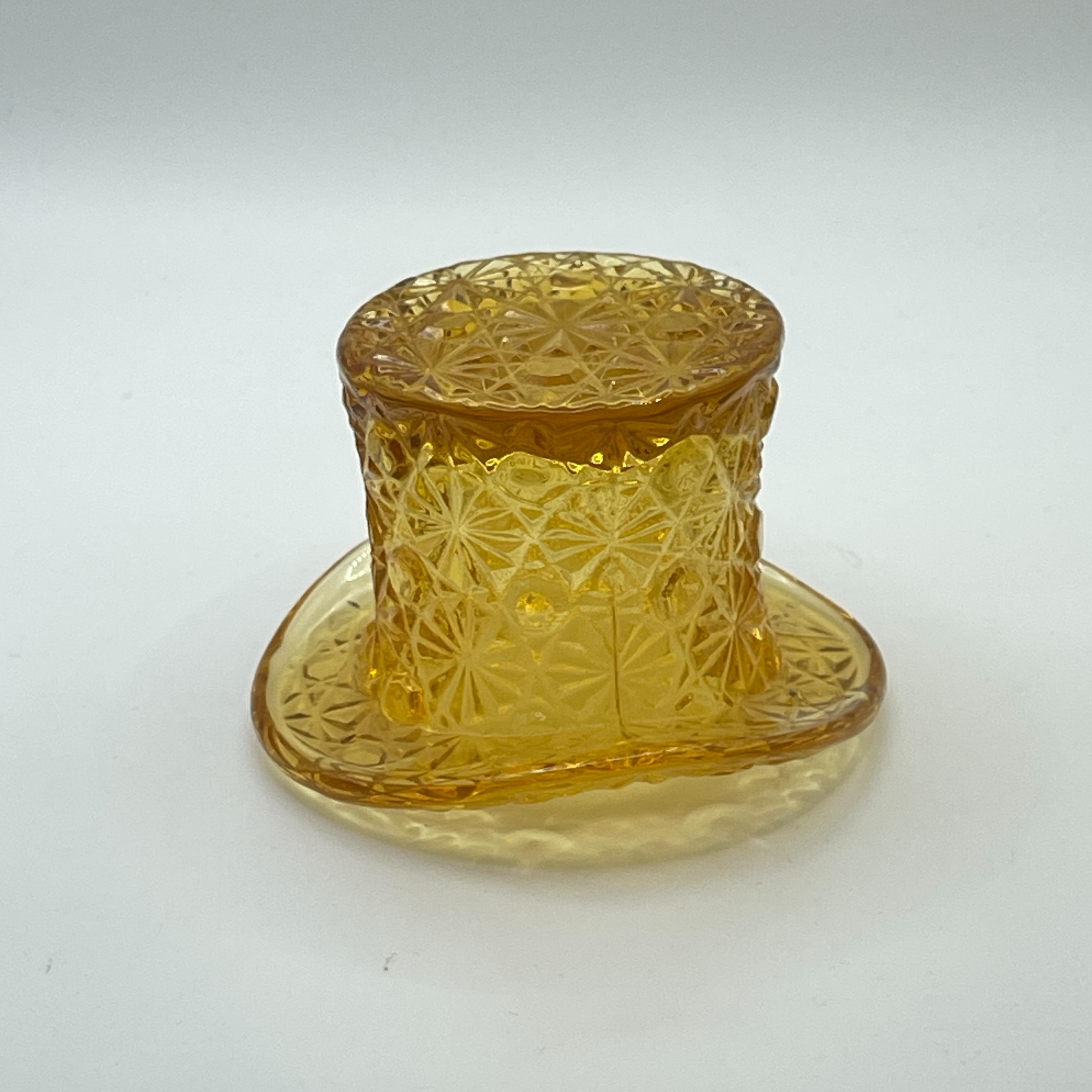 Fenton Uranium Daisy & Button Top Hat 2.5x3.5"