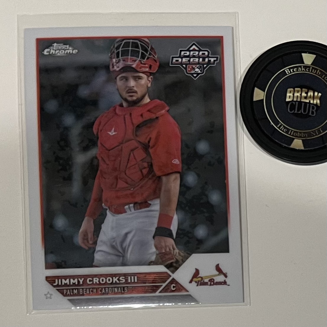 Jimmy Crooks III Pro Debut Chrome St. Louis Cardinals
