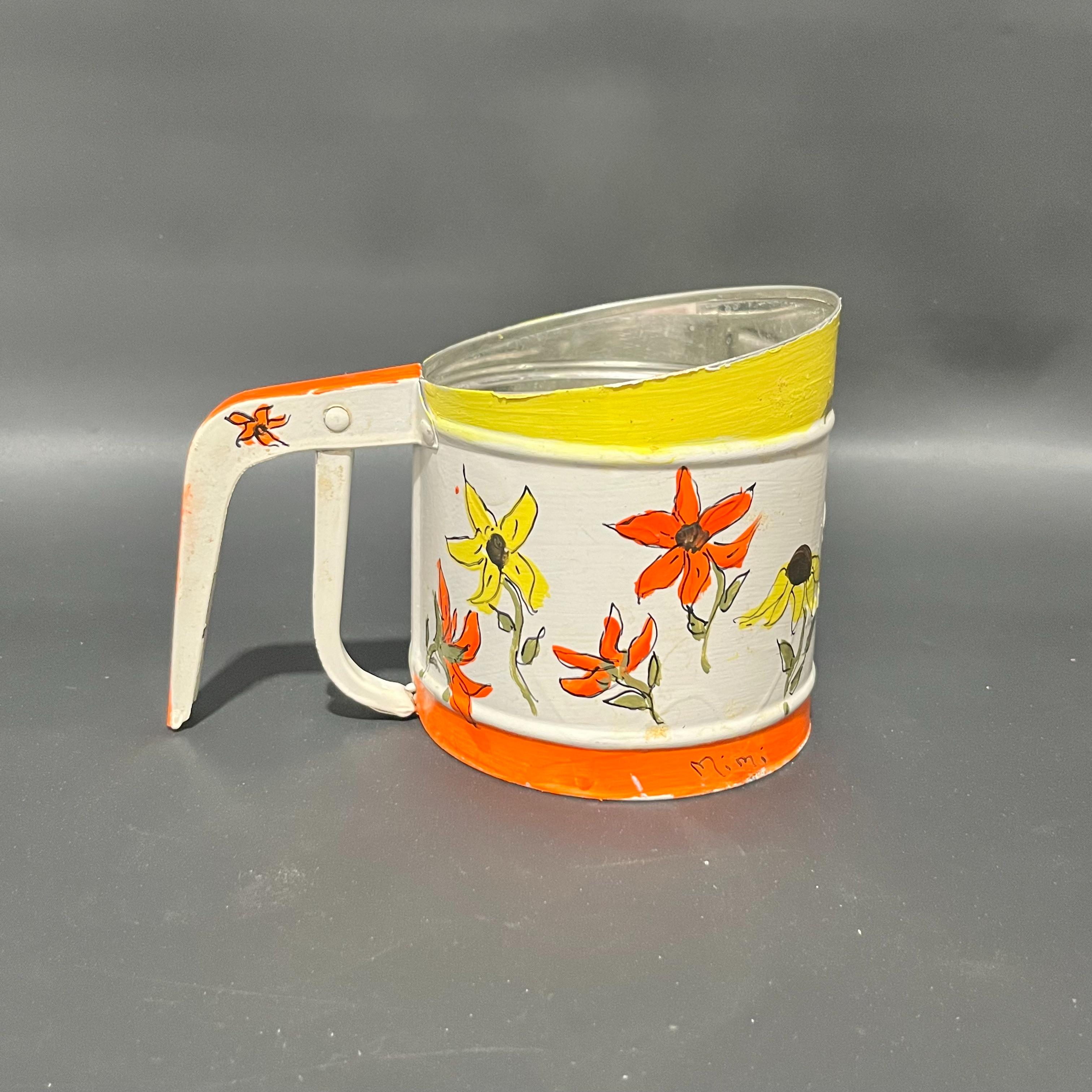 Vintage Brightly Hand Painted Foley Sifter