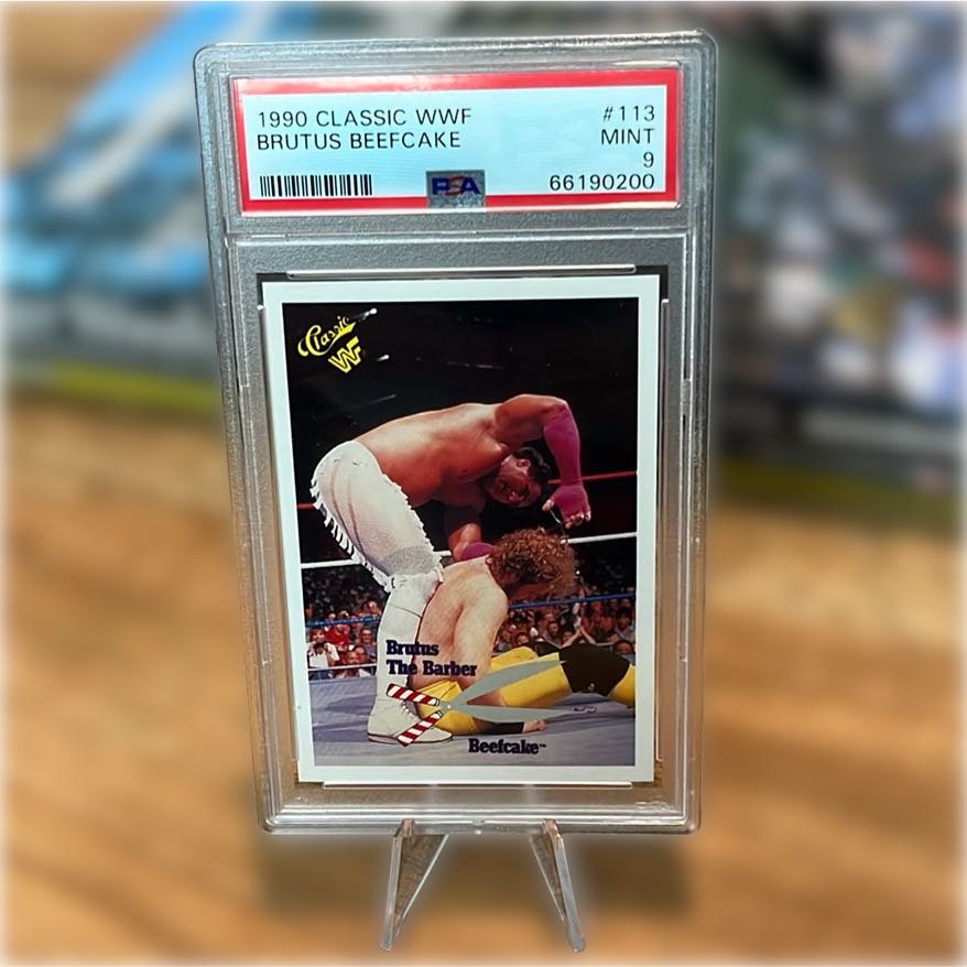 1990 Classic WWF Brutus Beefcake PSA 9 Wrestling Card