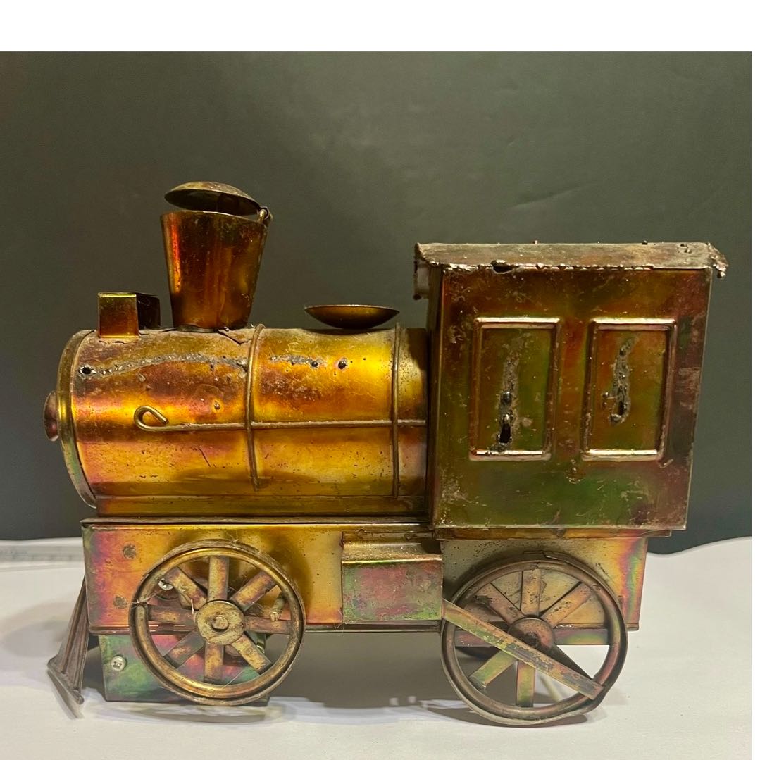 Copper Musical Train, Music Box Works, Plays "I've Been Working on the ...