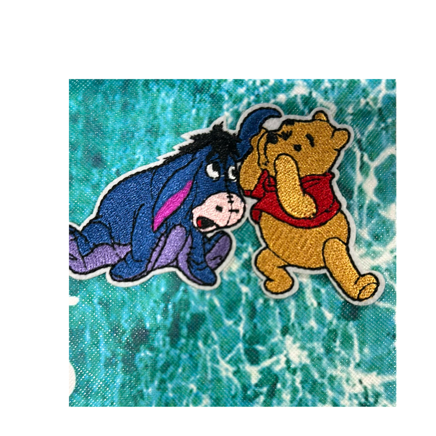 Disney Iron On / Sew Winnie Pooh N Eeyore Patch