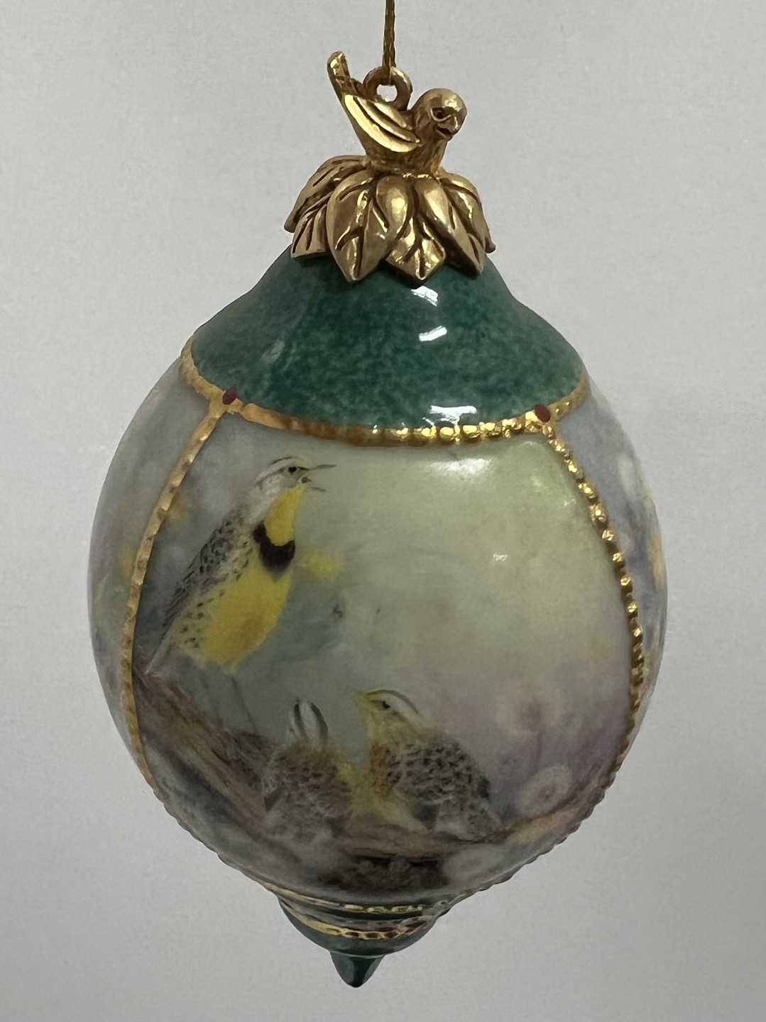 Vintage Bradford Editions Lena Liu Bird Ornaments Christmas Victorian ...