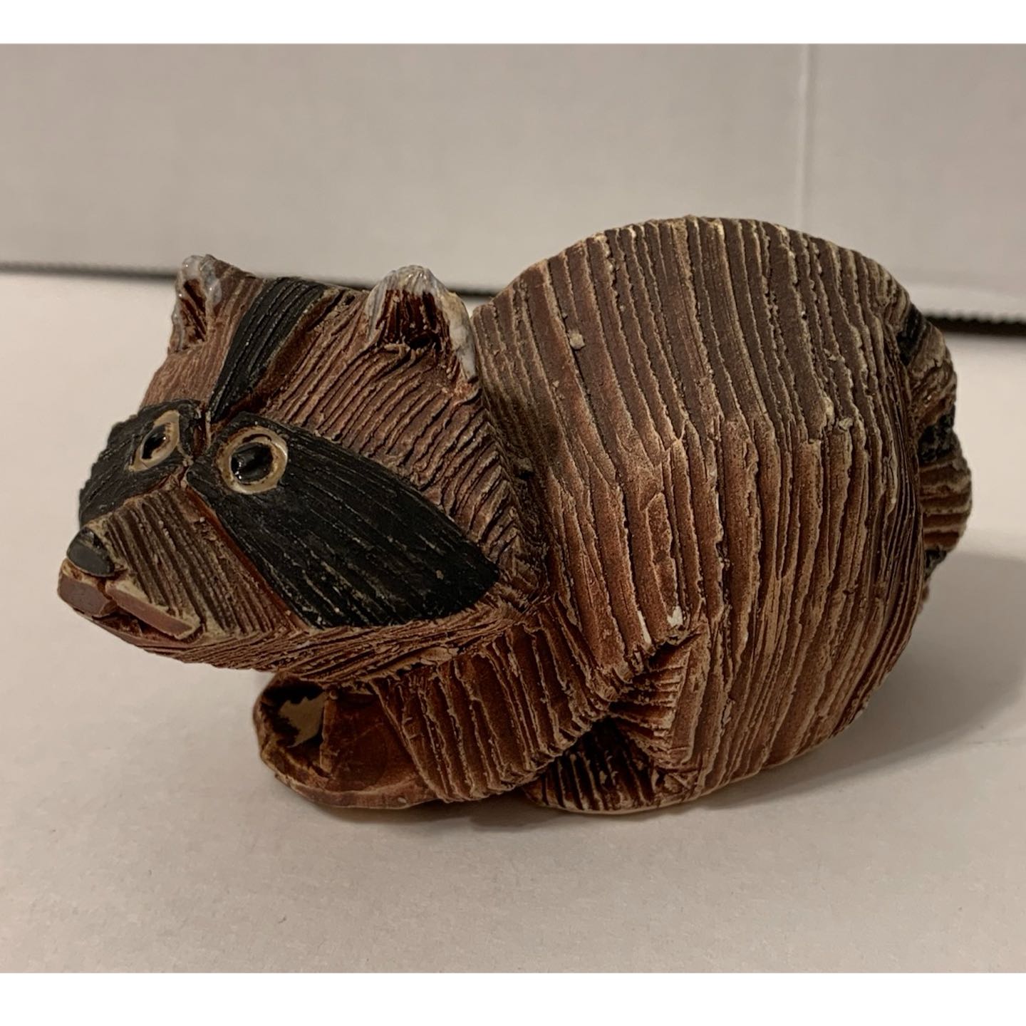 Artesania Rinconada Pottery Raccoon Figurine