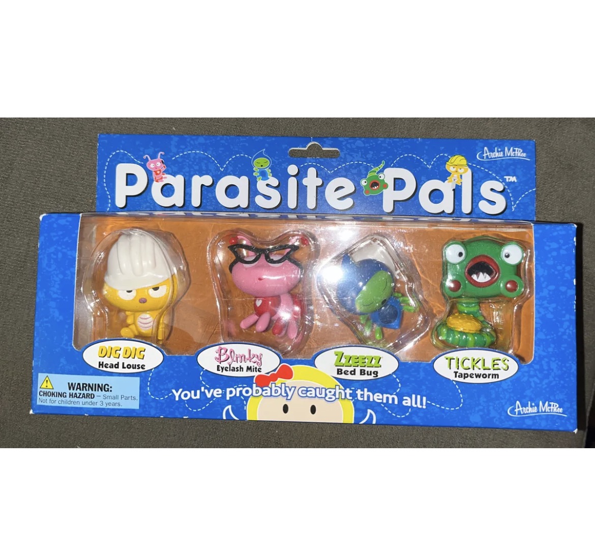 Parasite Pals Figures 4 Archie McPheell Blinky Eyelash Mite Zzeezz Bed ...