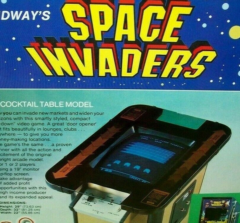 Space Invaders Arcade FLYER Original 1978 NOS Video Game Artwork Print ...