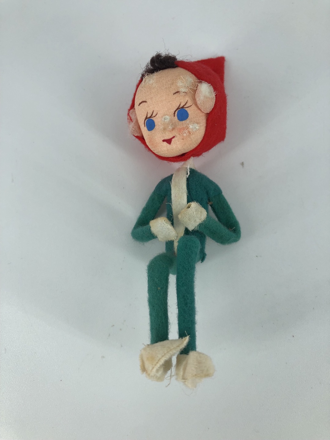 Antique Knee Hugger Elf Figurine