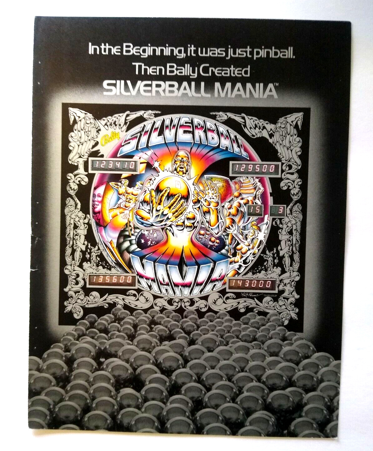Silverball Mania Pinball Flyer Original 1980 Sci-Fi Foldout Brochure ...