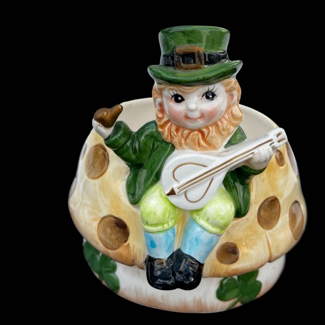 Vintage Ceramic Leprechaun St. Patrick’s Day Planter