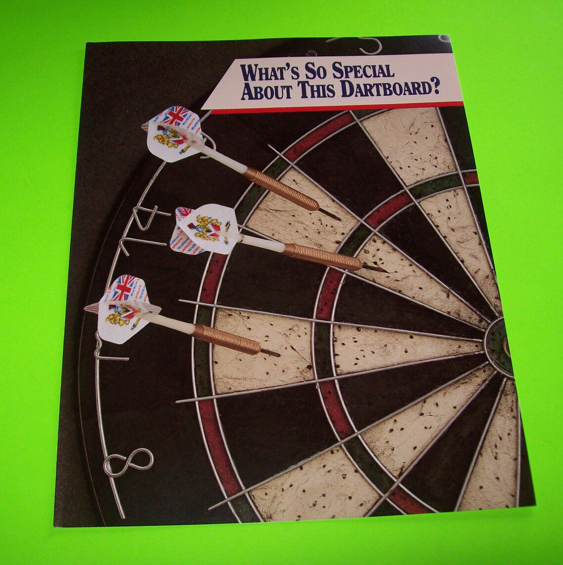 TOP DARTS ORIGINAL NOS ELECTRONIC ARCADE DART GAME SALES FLYER BROCHURE