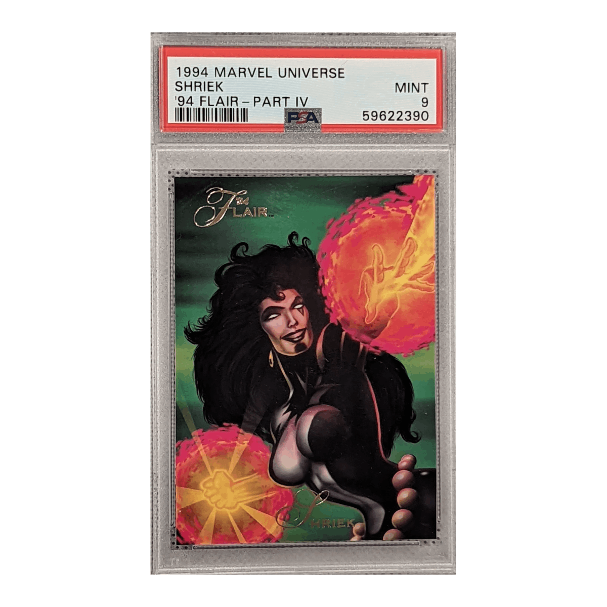 1994 Marvel Universe Shriek '94 Flair PSA 9