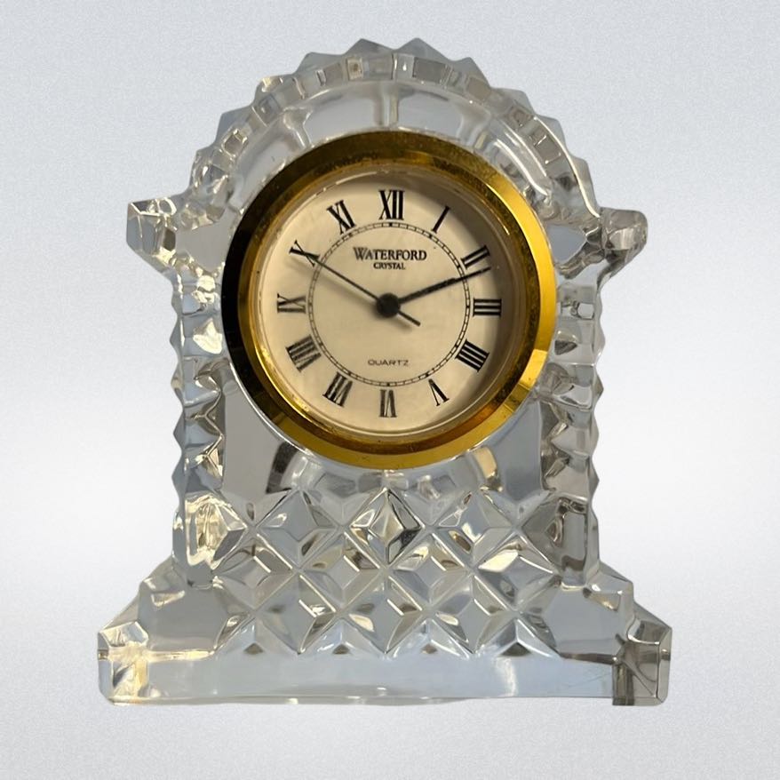 Vintage Waterford Irish Crystal Carriage Clock
