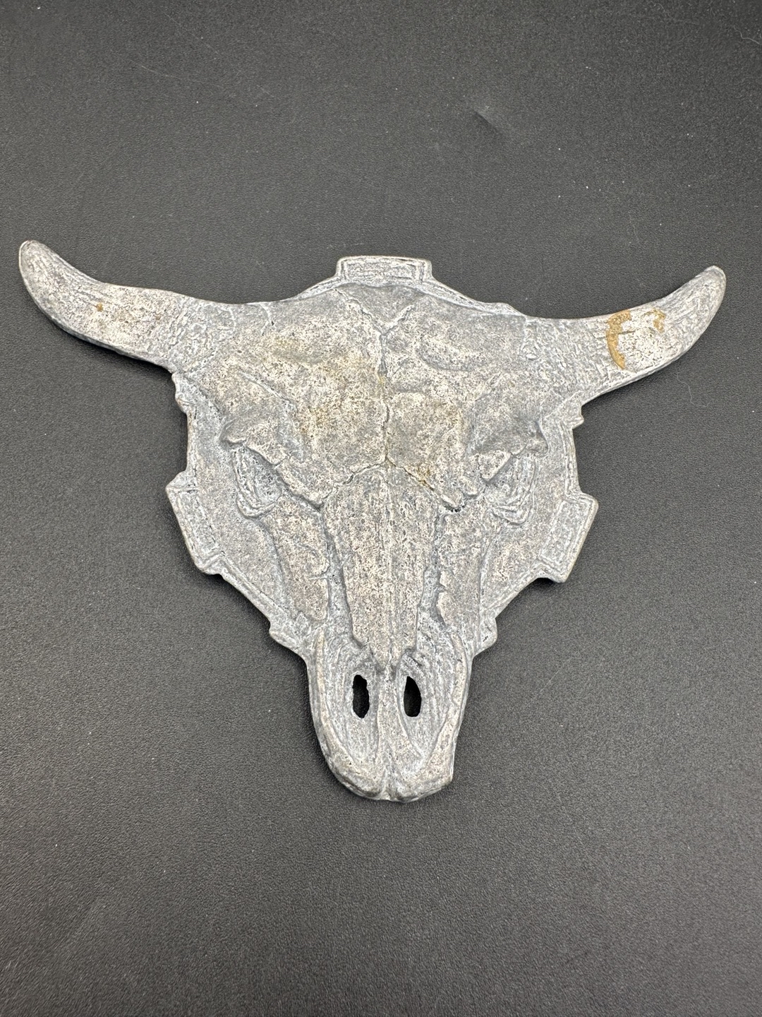 Powder Coated Metal Steer Head Outdoor Decor Piece