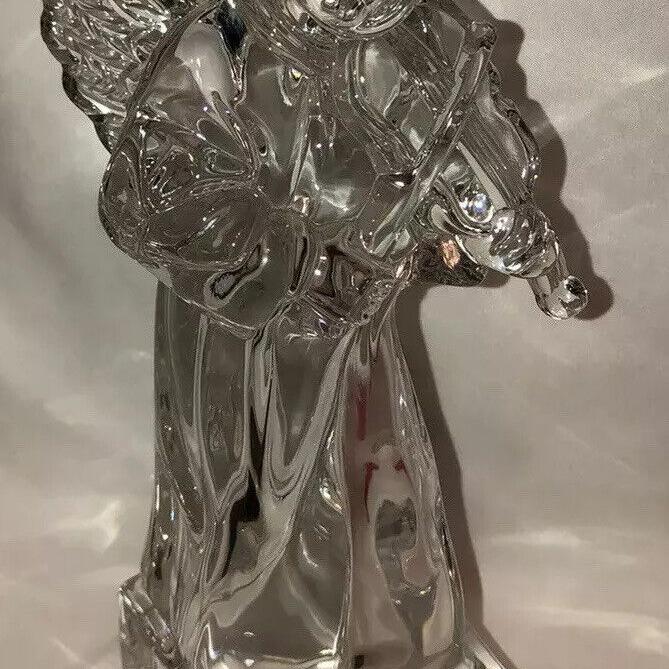 Mikasa Crystal Figurine Angel Violin Angelic Christmas Holiday Herald