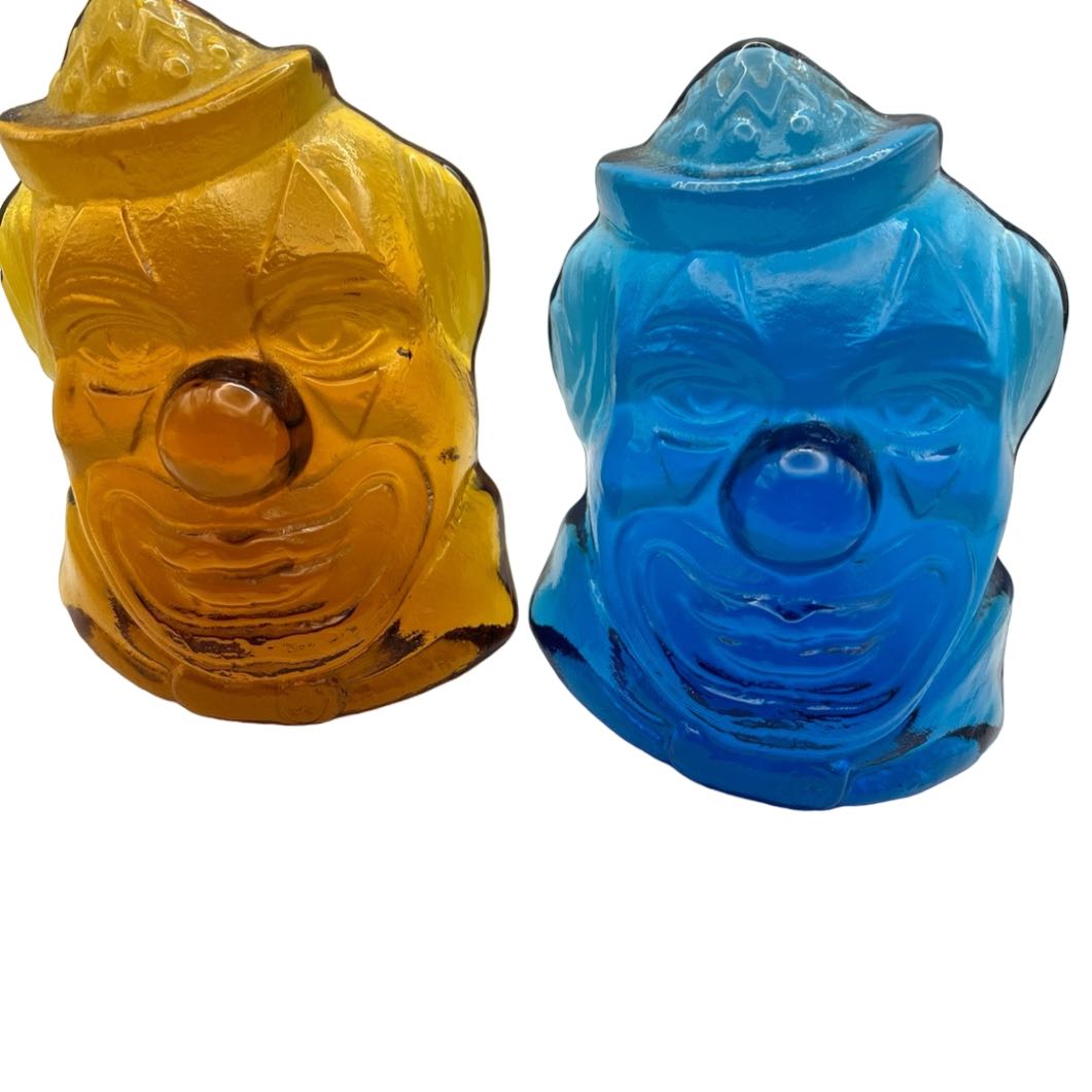 Wheaton Clown Face Bookends