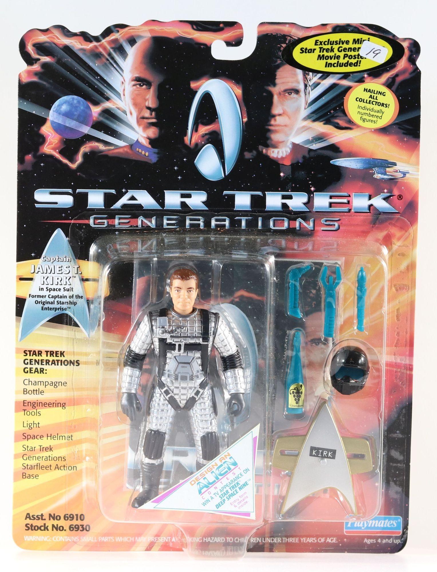 Star Trek Generations Captain James T Kirk Action Figure 1994 Vintage ...