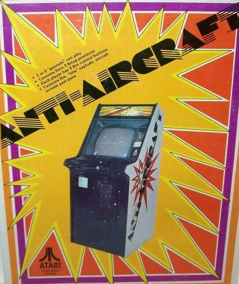 Anti Aircraft Arcade FLYER Original 1975 Video Game Tank Battle Retro ...