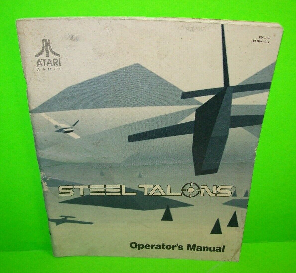 Steel Talons ORIGINAL Video Arcade Game Machine Service Owners Manual 1991