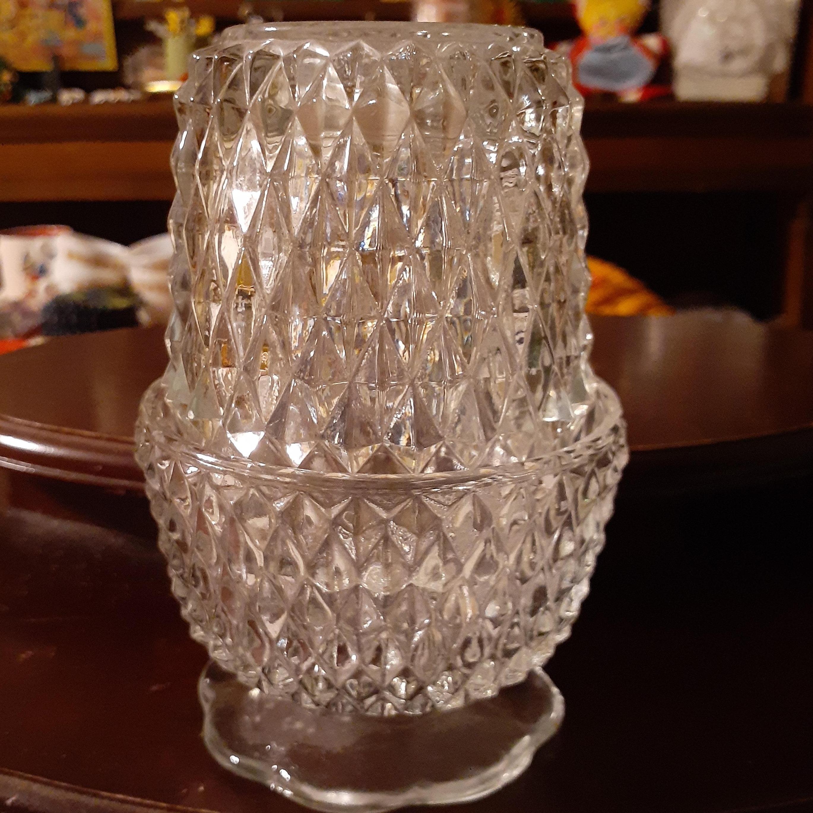 Indiana Glass Diamond Point Fairy Light