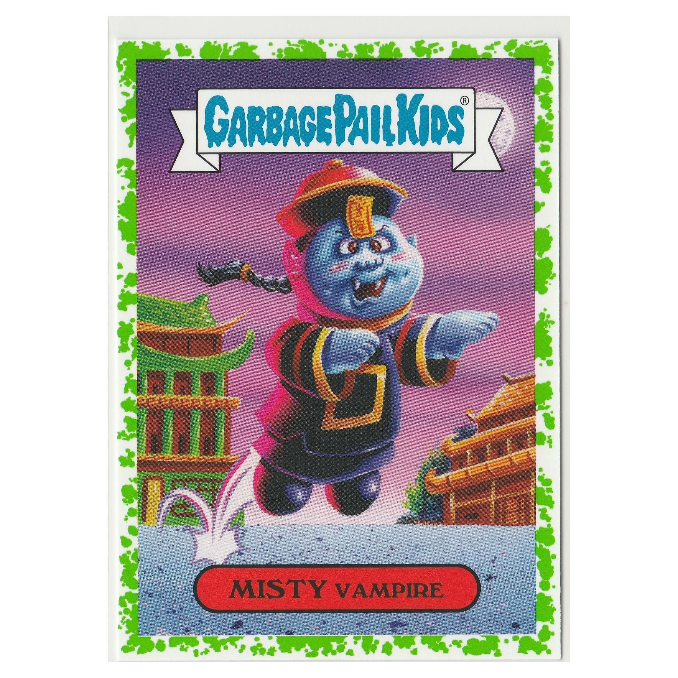 Garbage Pail Kids Misty Vampire Cult Horror Sticker #11b of 20 Green ...