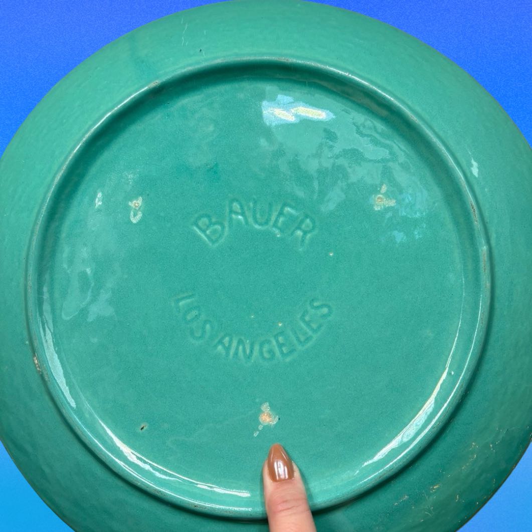 Vintage Large Bauer Los Angeles Pottery Platter