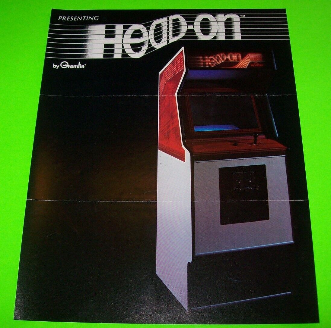 Head On Arcade FLYER Original 1979 Video Game Retro Paper Artwork Sheet ...