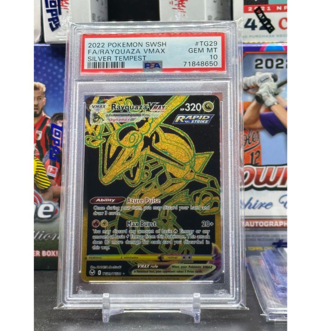 Pokemon Rayquaza Vmax Silver Tempest PSA 10