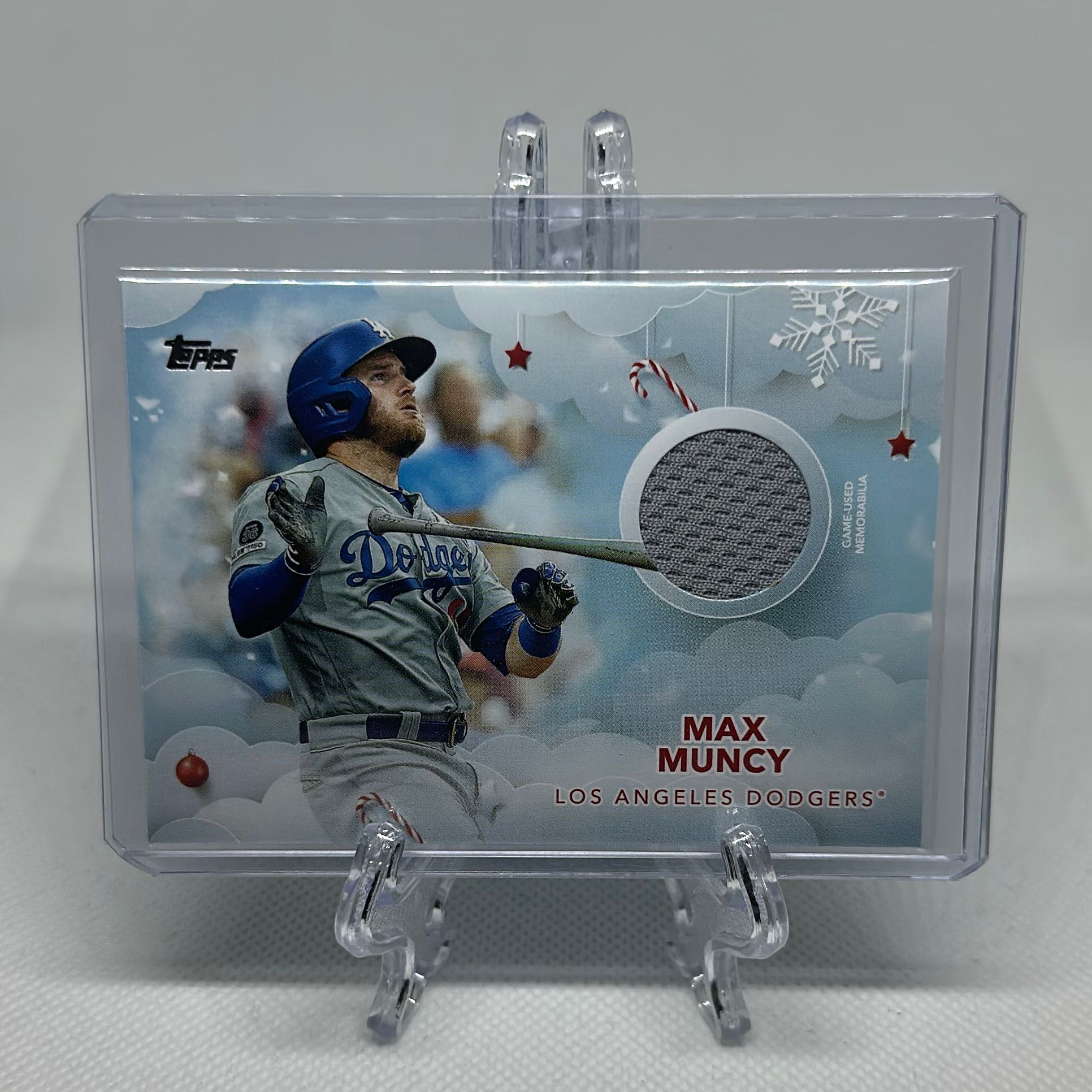 2020 Topps Holiday Max Muncy Los Angeles Dodgers Relic