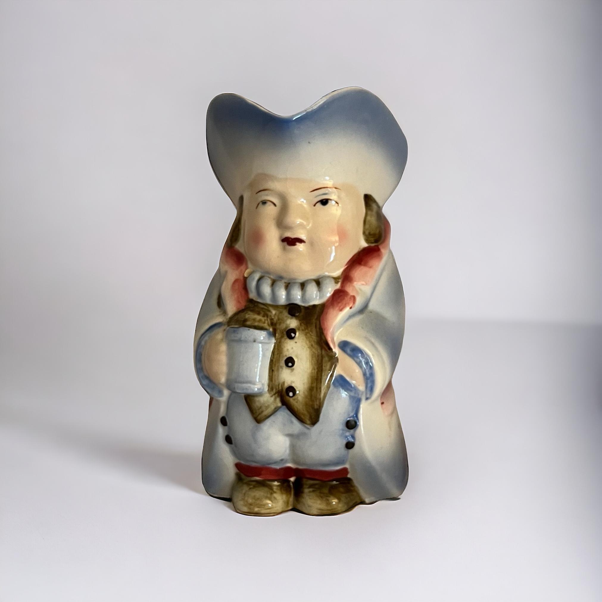 Vintage MORIYAMA Occupied Japan Toby Style Mug. 4.5" Tall Colonial ...