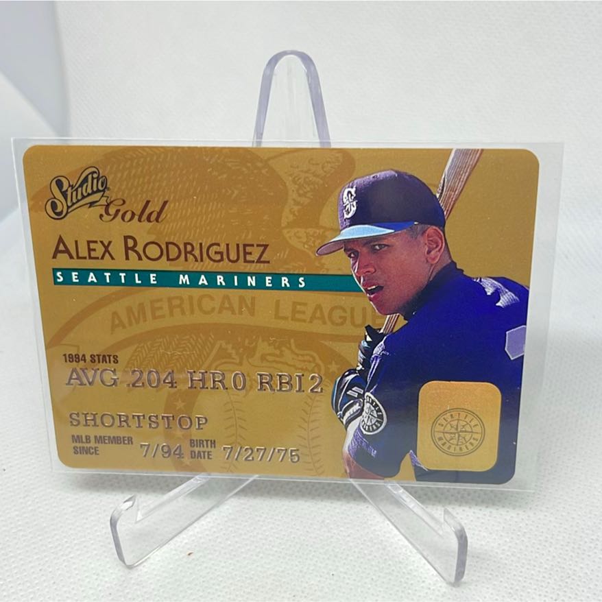 Alex Rodriguez Mariners 1995 DONRUSS STUDIO ( GOLD CARD )