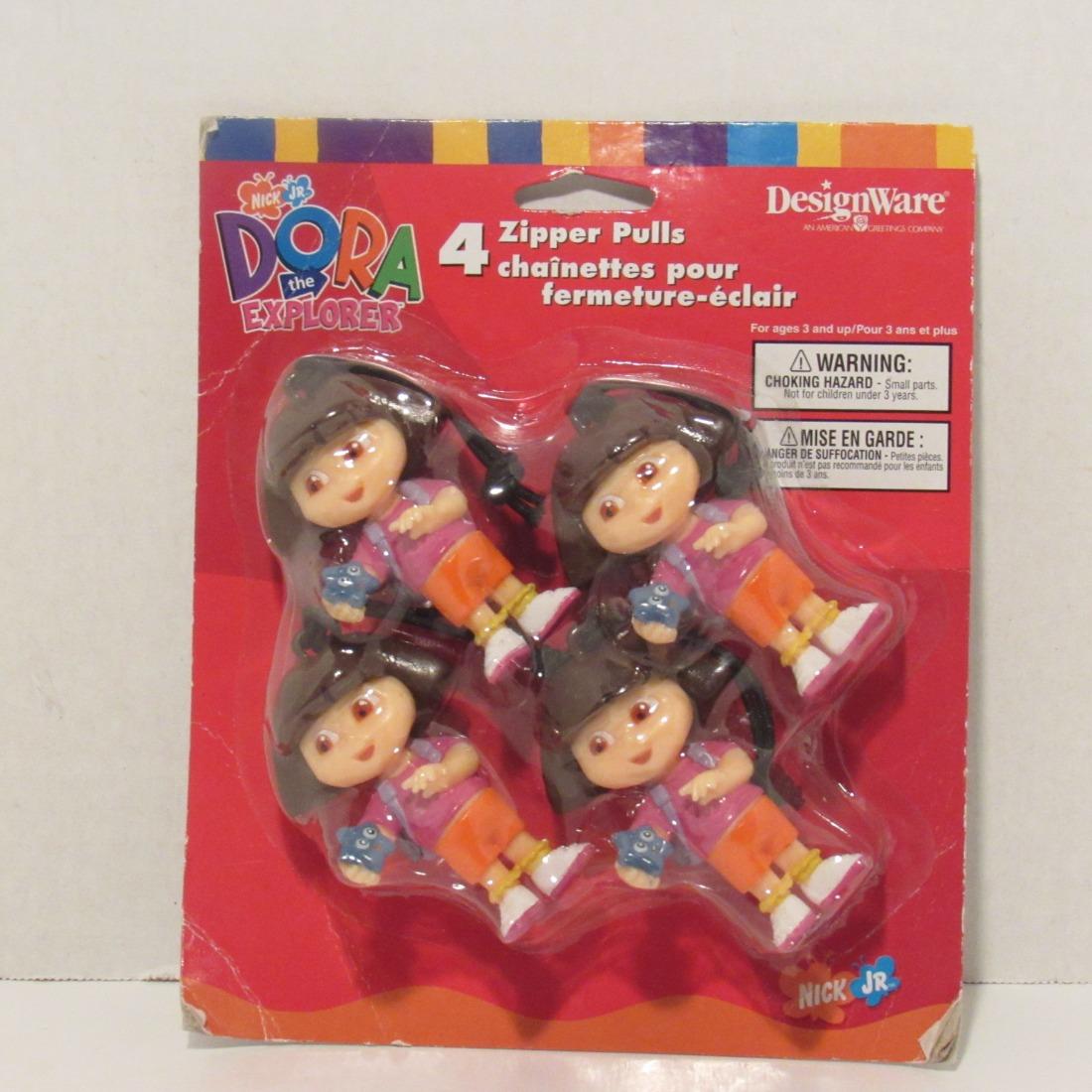 Dora The Explorer 4 Zipper Pulls, Attach To Girls Backpack, Coats, SCLP ...