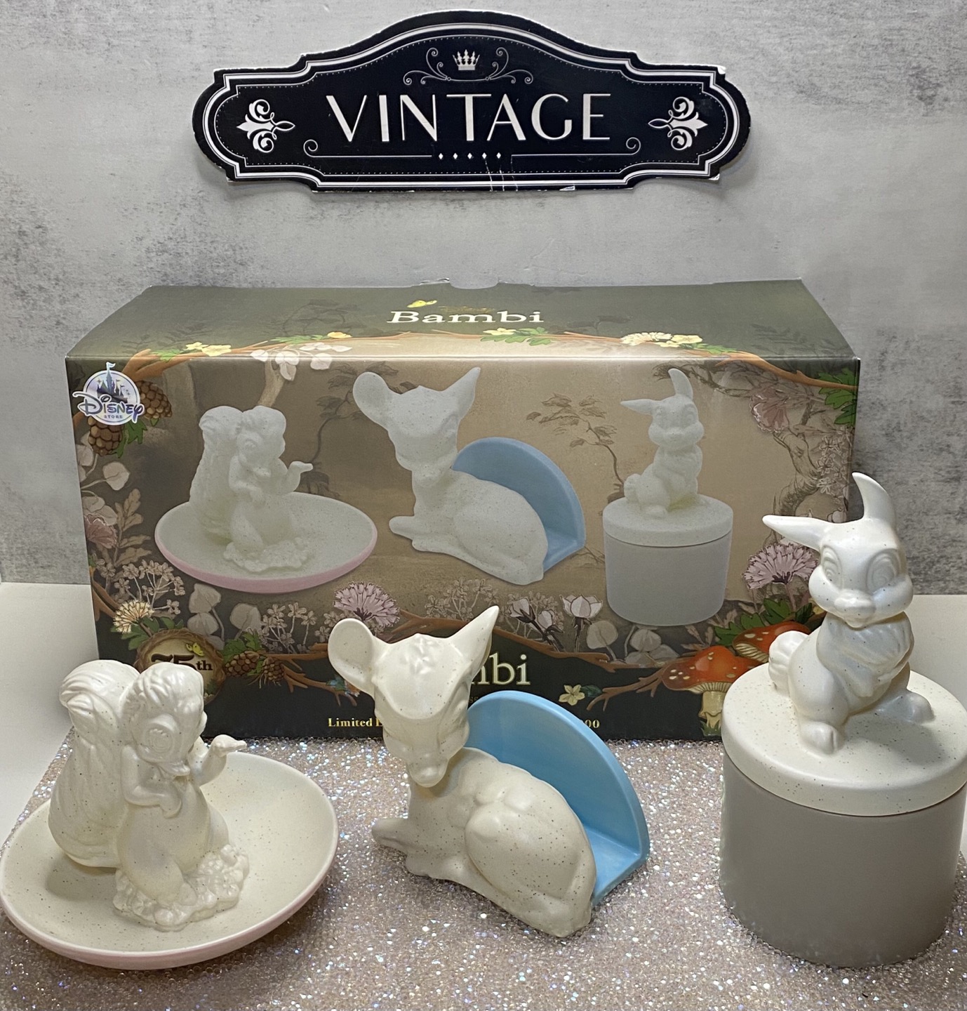 Vintage Disney Store Bambi 75th Anniversary Desk Set Limited Edition To ...