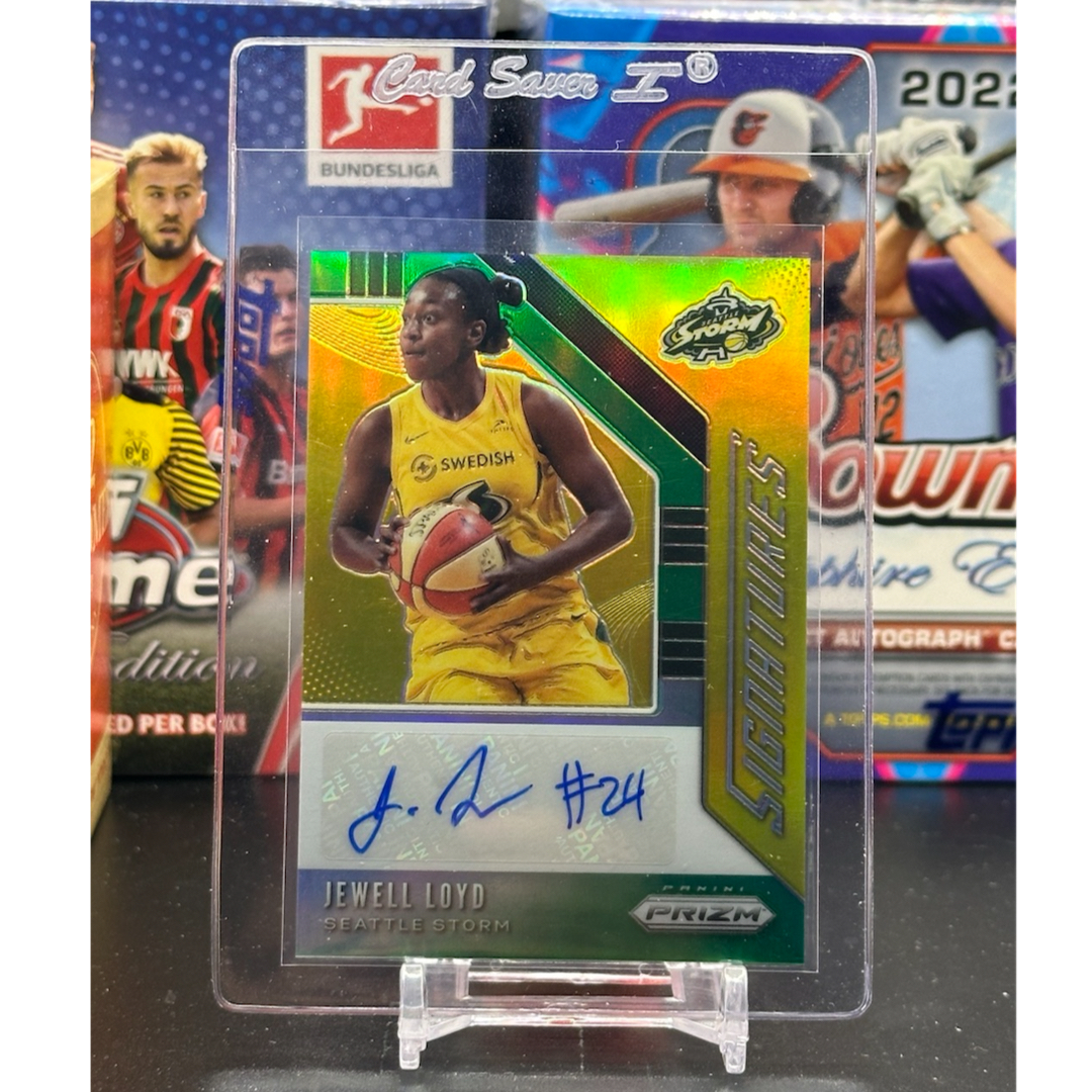 Jewell Loyd 2020 Panini WNBA Silver Prizm Autograph Basketball Card